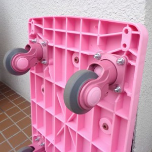 PLA150-DX(LP) 静音150台車(ピンク) | 手押し台車 運搬台車の桐生車輌