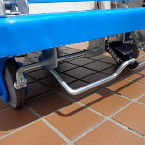 PLA150-DX 静音150 ピタッとロックストッパー付き台車 | 手押し台車 運搬台車の桐生車輌